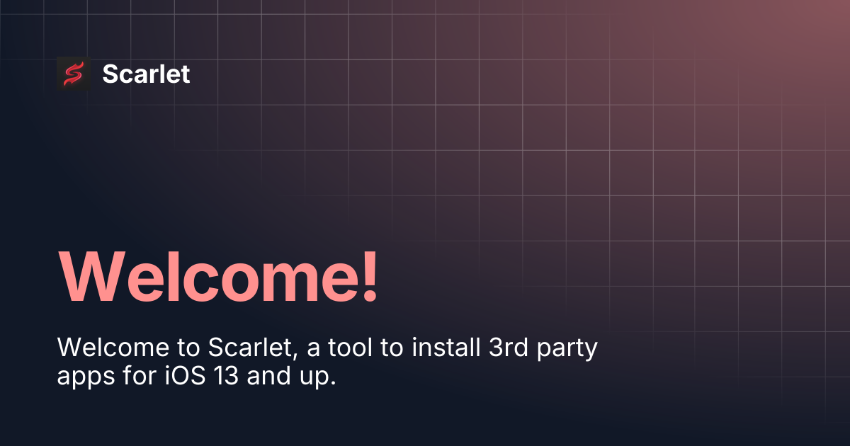 Welcome! | Scarlet